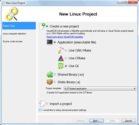 creating qt5 projects for beaglebone debian with visual