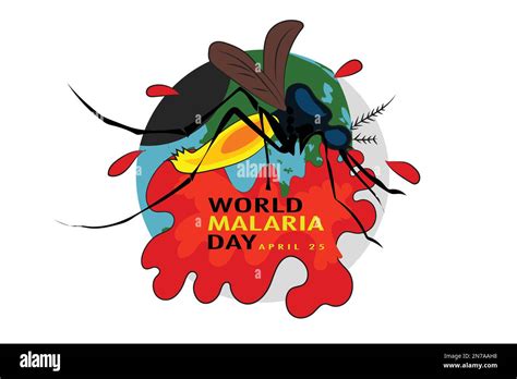 Día Mundial De La Malaria Cartel Ilustración Vectorial Imagen Vector De