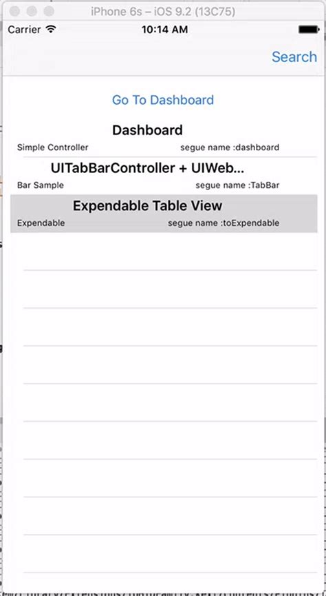 xamarin ios expendable uitableview sabitlabscode