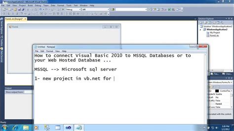 visual basic 2010 express access database tutorial
