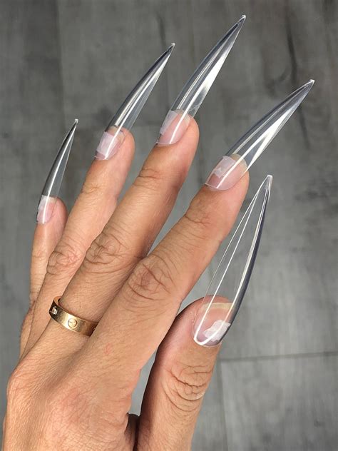 500 Pieces 3xl Stiletto Full Cover Nail Tips Etsy