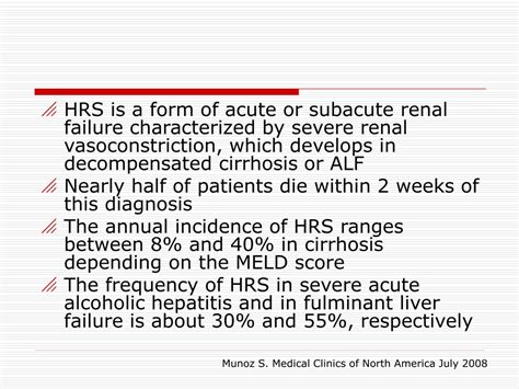 Ppt The Hepatorenal Syndrome Powerpoint Presentation Free Download