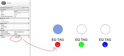 solved equipment tag with visibility settings linked to formula
