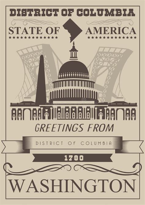 Welcome To Usa United States Of America Poster With American