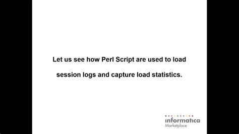 perl script to analyze powercenter session log youtube