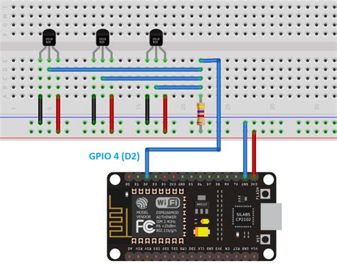 esp8266 ds18b20 sensor web server arduino ide single multiple