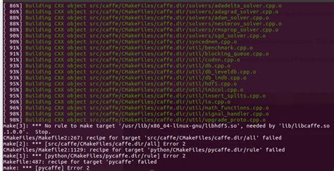 python error at installing caffe in ubuntu 17 04