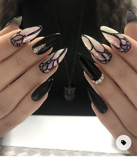 Best Black Stiletto Nails Designs For Your Halloween Artofit