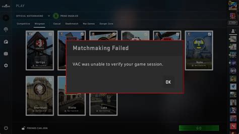fix csgo vac was unable to verify your game session error talkesport