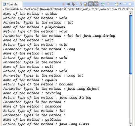 how to determine information about class methods at
