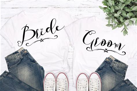 Bride And Groom Wedding T Shirts Couple Shirts Honeymoon Etsy