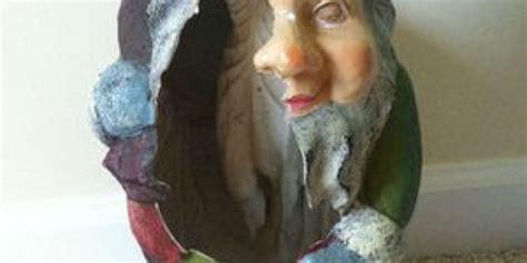woman finds busty jesus inside garden gnome