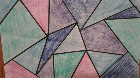 shows unity with lines colour and shapes triangle unity triangle