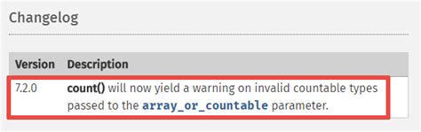 [php 7 2] my fix for warning count parameter must be an array or