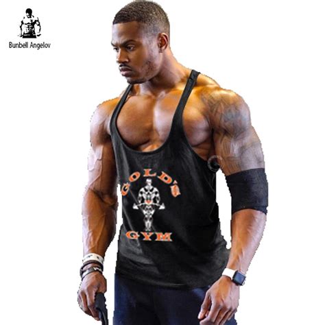 Golds Gyms Tank Top Men Bodybuilding Clothes Sexy Fitness Men Singlet
