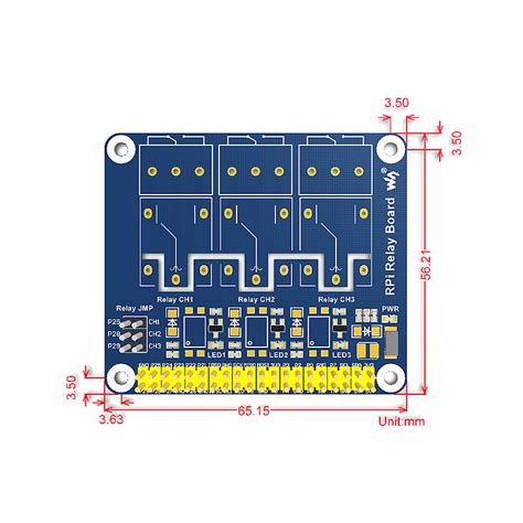 catda c2367 3 way relay expansion board relay gpio interface for