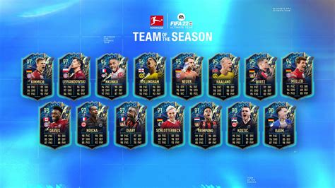 Fifa 22 Team Of The Season De La Bundesliga Fifantastic