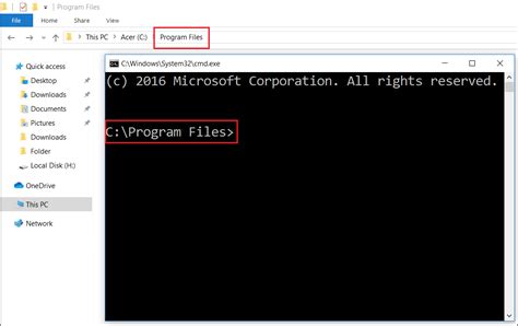 how to open a directory in linux command line systran box