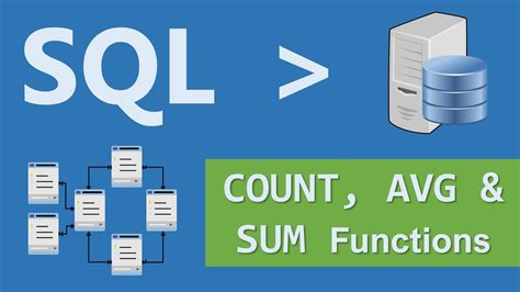 count avg and sum functions sql course youtube