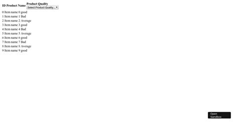 bootstrap table examples codesandbox