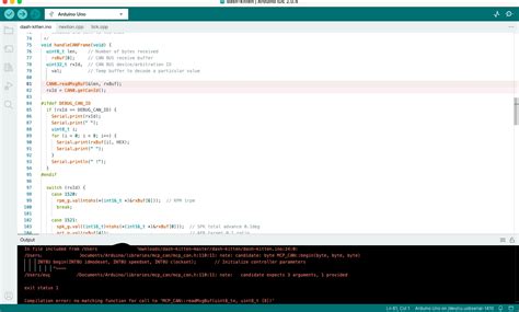 no matching function for call to mcp can readmsgbuf uint8 t uint8 t