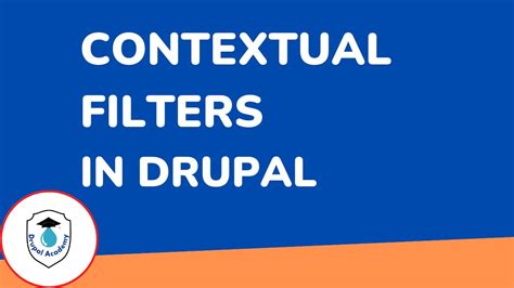contextual filters in drupal youtube