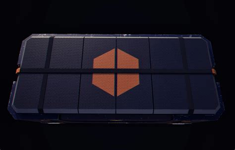 artstation scifi cargo box real time 3d asset 4k