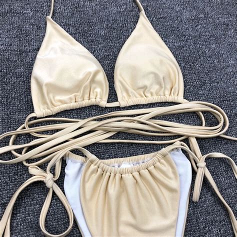 Chaude Extrême Sexy Fille De Plage Mini Micro Femmes Maillots De Bain