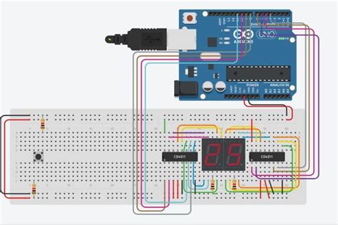 two digit timercounter using arduino 7 segment display arduino images