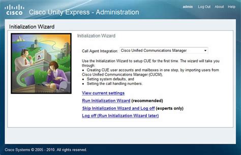cisco unity express installation setup service module and initial web