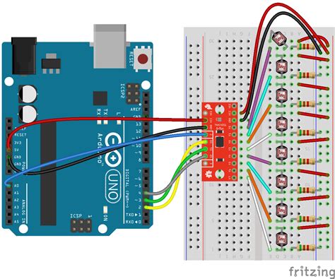 how can i connect an 8x8 matrix of ldr sensors to arduino