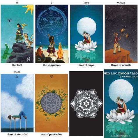 Sun And Moon Tarot Card Deck By Vanessa Decort 78 Sun And Etsy