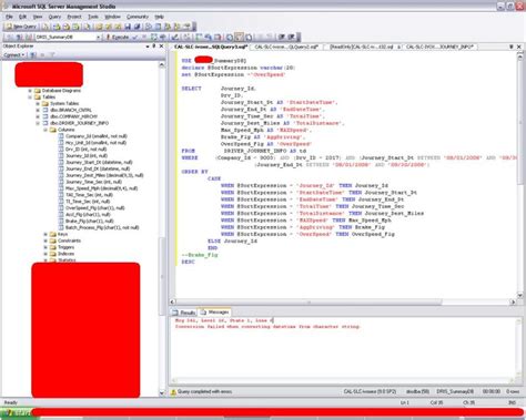 sql error conversion failed when converting datetime from character