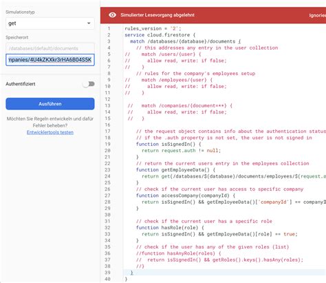 don t get the simplest firestore security rule to work as if it would