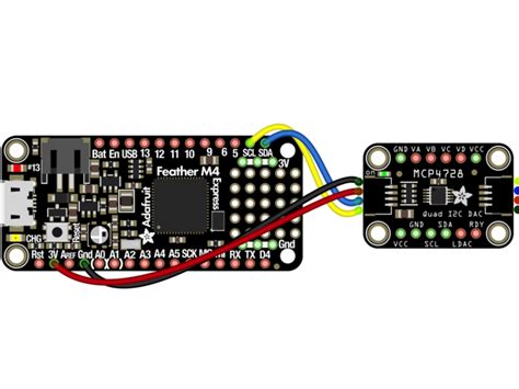 python and circuitpython adafruit mcp4728 i2c quad dac adafruit