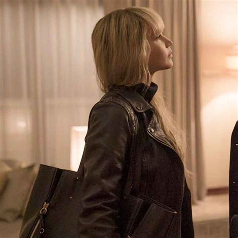 Red Sparrow Jennifer Lawrence Dominika Egorova Jacket Leather Outwears