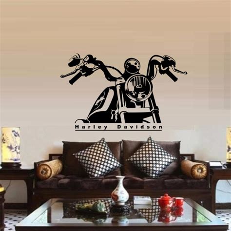 Sticker Mural Moto Guidon Harley Davidson Decorenkit La Boutique