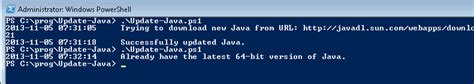 powershell java auto update script svendsen tech
