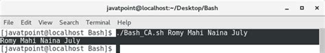 bash variables javatpoint