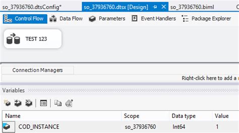 sql server biml enable ssis package configuration stack overflow