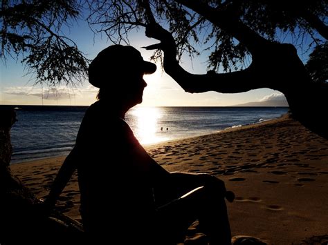 Free Images Beach Sea Sand Ocean Silhouette Woman Sunset