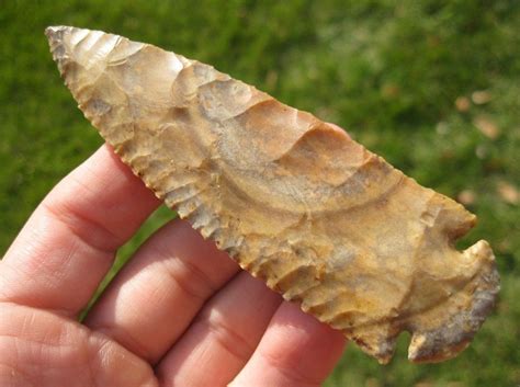 Big G 10 Dovetail Arrowhead Carter Cave Flint Rush Co Indiana