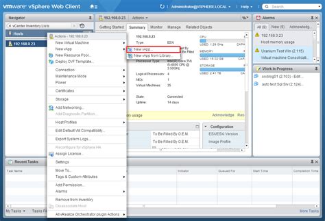how to create a vapp on vmware vsphere the solving