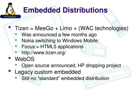 ppt status of embedded linux powerpoint presentation free download