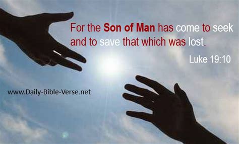 Daily Bible Verse Salvation Luke 19 10 Kjv