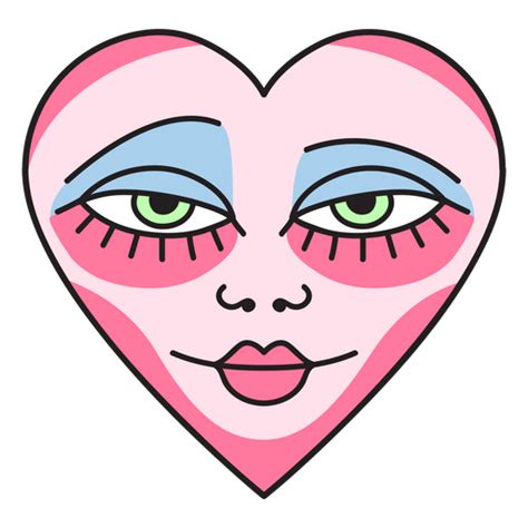 Pink Heart With Raised Eyebrow Png And Svg Design For T Shirts