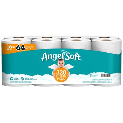 Angel Soft 2 Ply Bathroom Tissue Mega Roll Mega Roll Walgreens