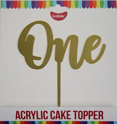 Gobake One Acrylic Economy Mirror Topper Gold Kiwicakes