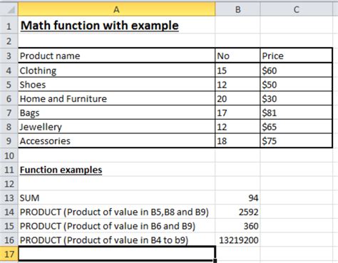 math functions in excel 2010 wizapps