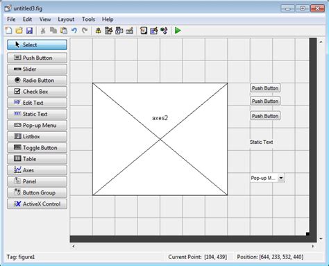 add components to the guide layout area matlab and simulink mathworks